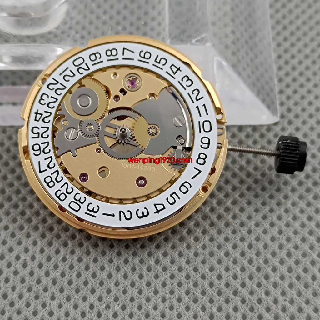 Gold High Accuracy PT5000 Mechanical Automatic Movement Date at 3 o ...